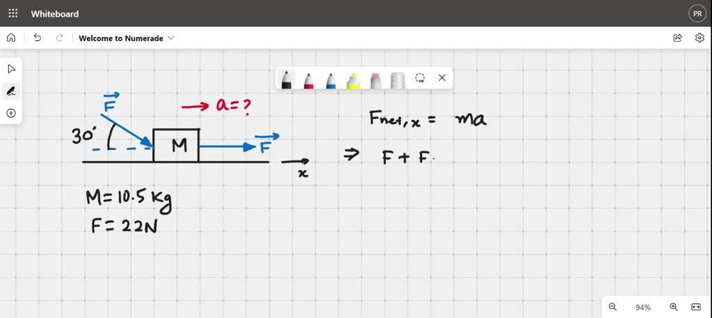 SOLVED: In the following figure; the horizontal surface on which this block slides is ...