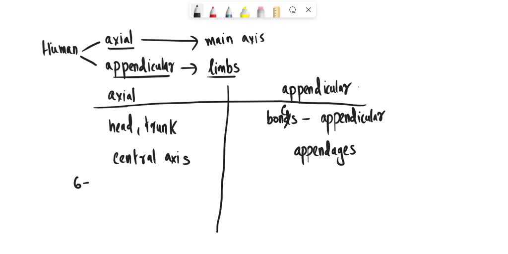 SOLVED: What do the axial and appendicular regions consist of? Know the ...