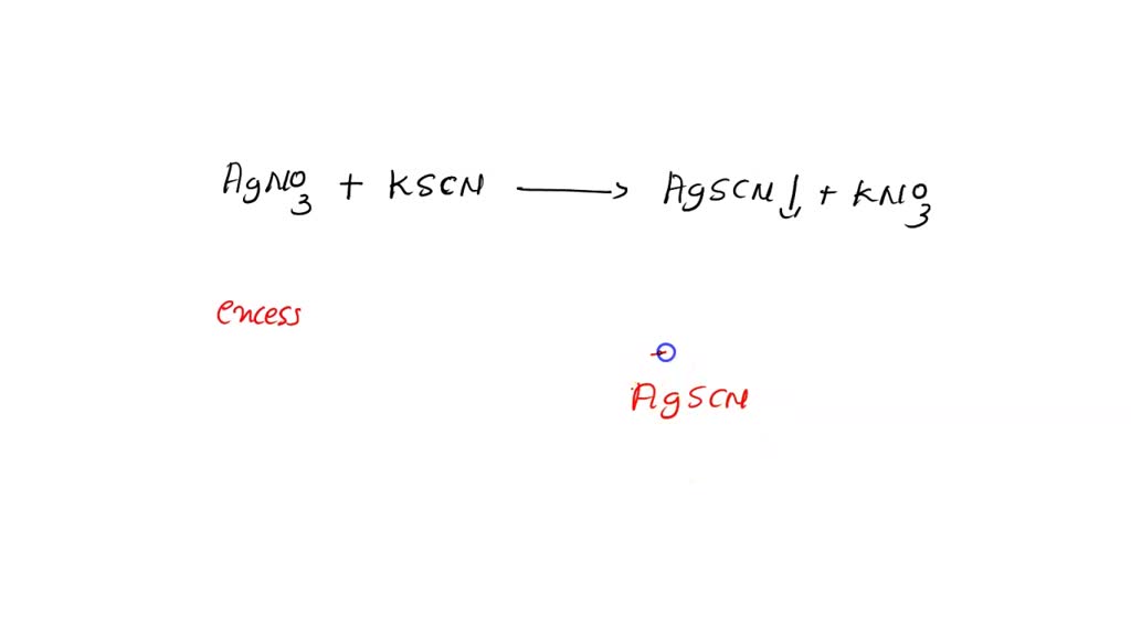 SOLVED: After an excess of AgNO3 has been added to an aqueous solution ...