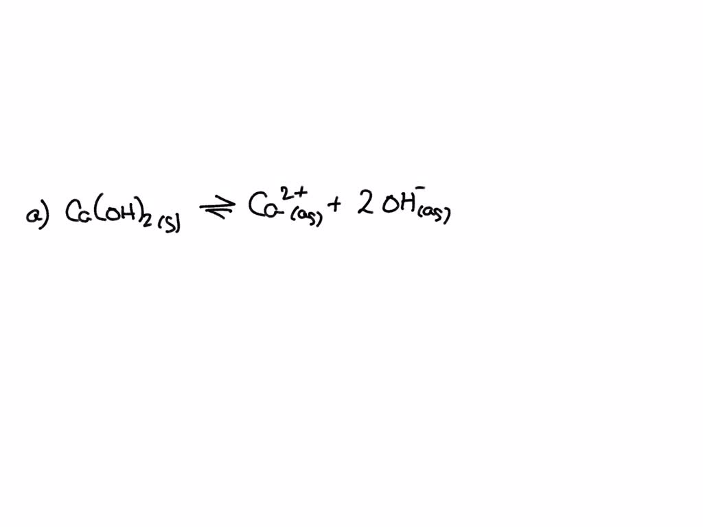 SOLVED: 1. a) Write the balanced equilibrium expression for dissolving ...