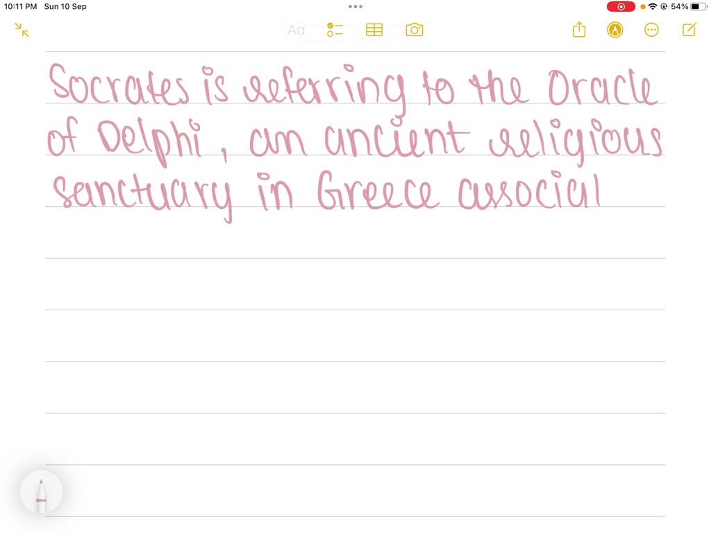 SOLVED: Socrates was the first person in the ancient Greek world who ...