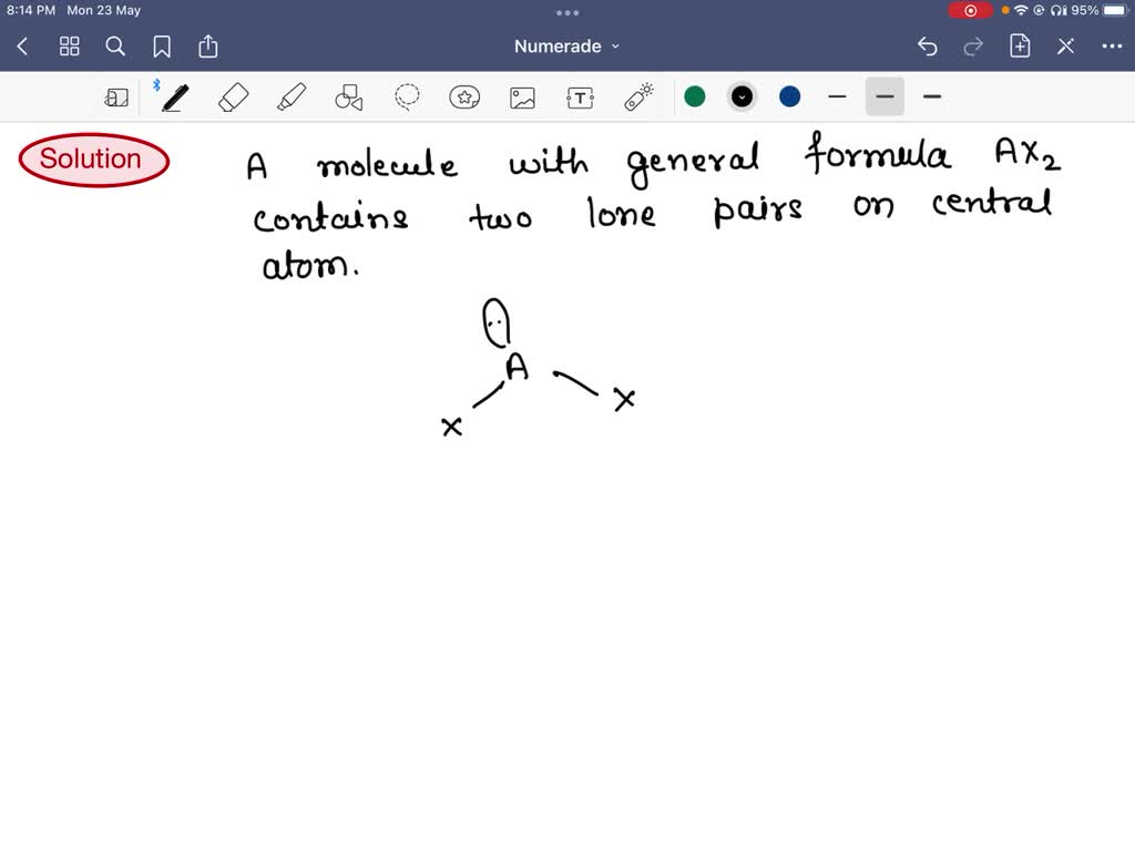 SOLVED:0 Points Question 14 of 40 molecule with the general formula AX2 ...