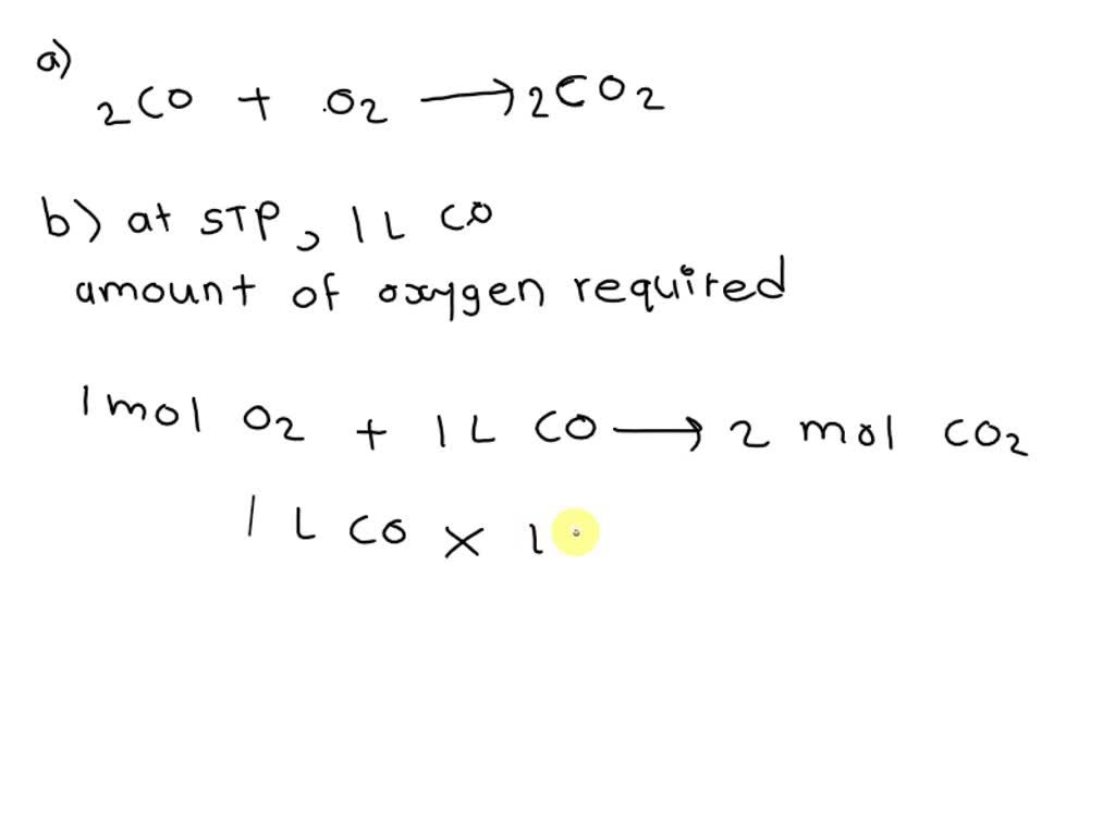 SOLVED: GAS STOICHIOMETRY: READ THIS! Chemical reactions between ...