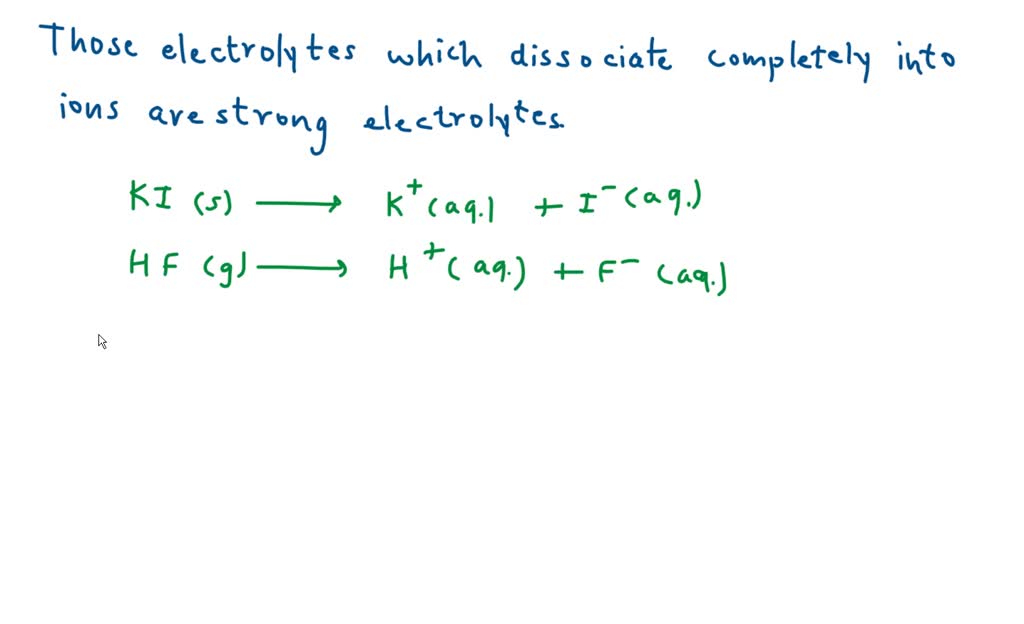 SOLVED: Which of the following equations represents a STRONG ...