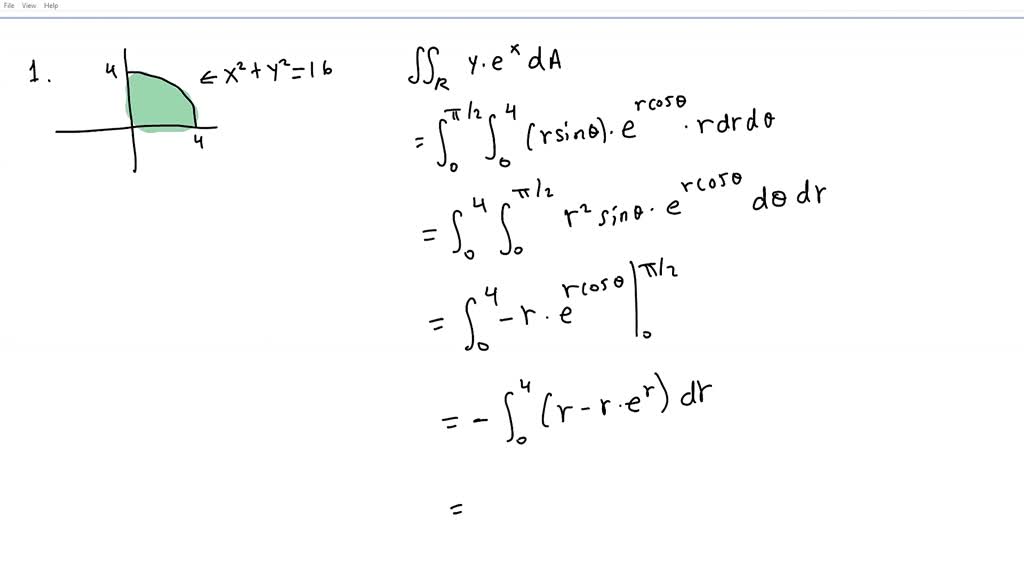 SOLVED: Evaluate the given integral by changing to polar coordinates âˆ ...
