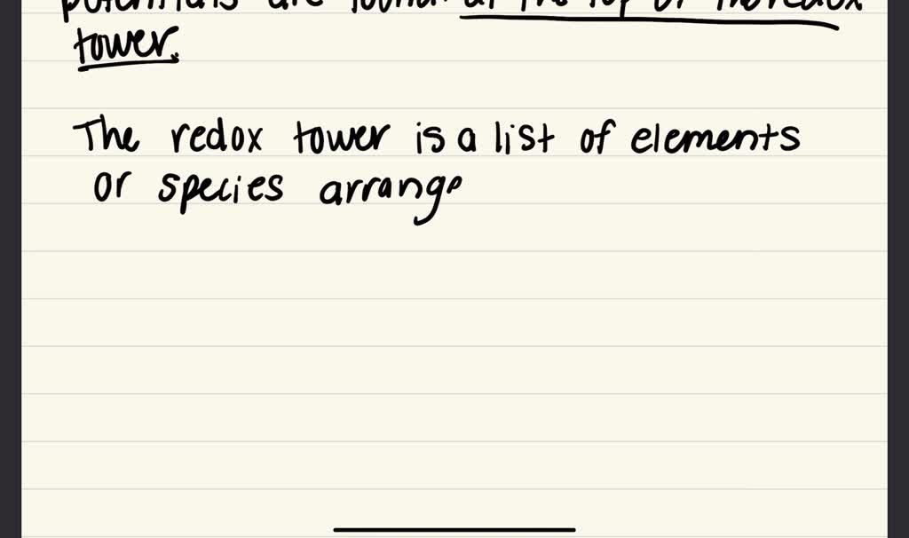 SOLVED: SHalf reactions with the greatest reduction potentials are ...