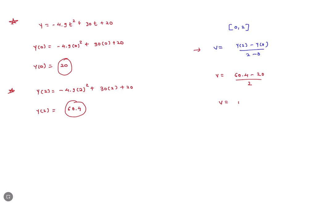 SOLVED The Position Of An Object Moving Vertically Along A Line Is 