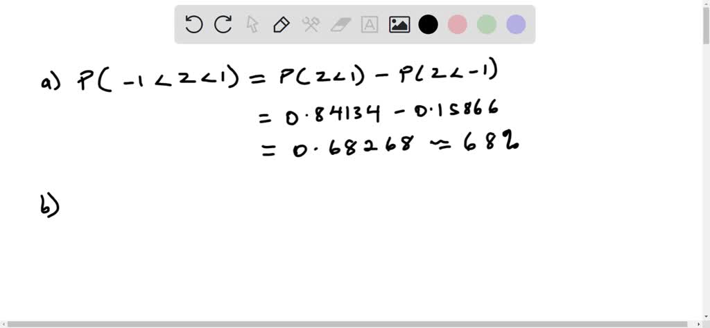 SOLVED: For a normal distribution, find the percentage of data that are ...