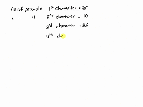 11. a) A country's postal code consists of six characters....