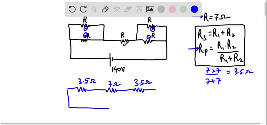 SOLVED: P=VI = U V I = +7=7 3+T Req Rz Rcq = Ri + Rz Several resistors are arranged in the ...