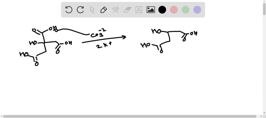 SOLVED: What is the arrow-pushing mechanism of citric acid with K2CO3