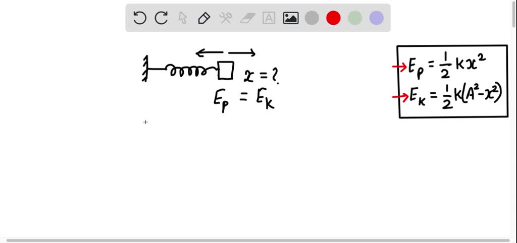 SOLVED: Derive the displacement of an object in SHM when the kinetic ...