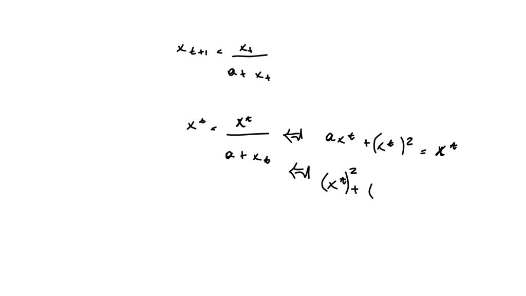 SOLVED: Select all the equilibria of DTDS with updating X function Xt+1 ...