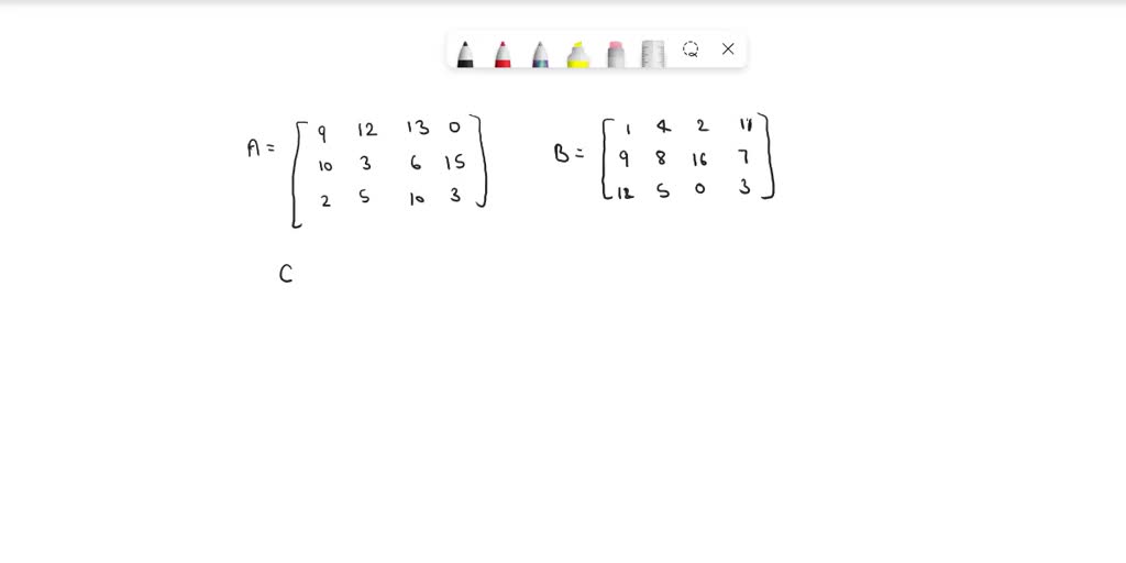 Solved Q3 Write A Matlab Program That Creates Matrix A Composed Of Four Submatrices B C D 