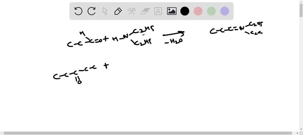 SOLVED: Write the structure of the carbinolamine intermediate and the ...