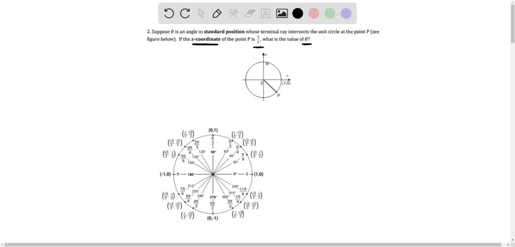 Solved 2 Suppose 0 Is An Angle In Standard Position Whose Terminal