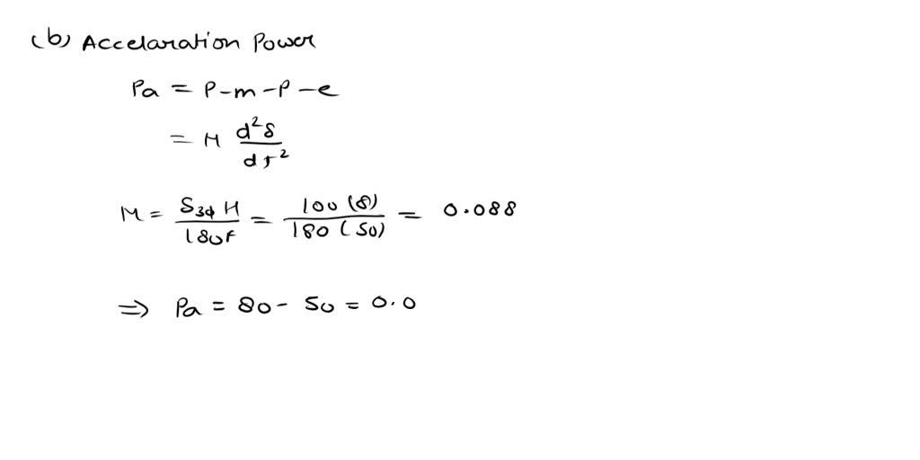 SOLVED: Solve c a) Define stability limit of power system. Differentiate between transient ...