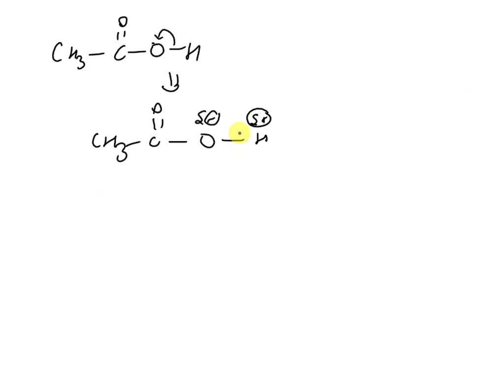 In the drawing of acetic acid, CH3CO2H, partial negative charge (6 ...