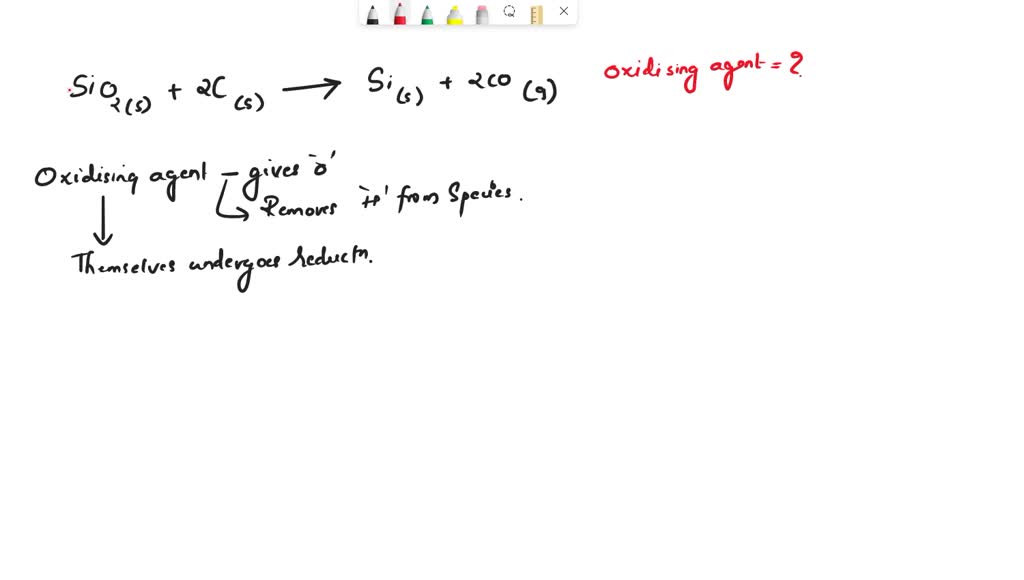 SOLVED: Answer the questions that refer to the following reaction: SiO2(s) + 2C(s) â†’ Si(s ...