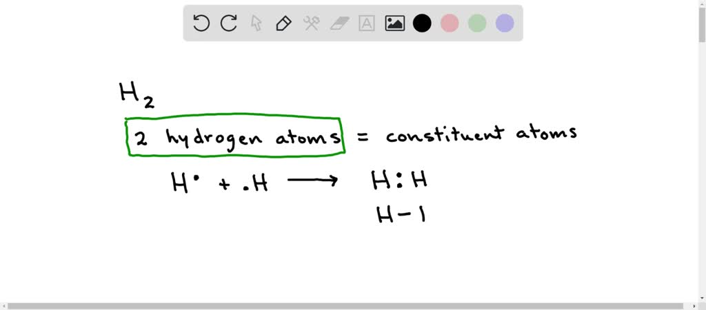 SOLVED: Draw the chemical structure of the molecule hydrogen (include ...