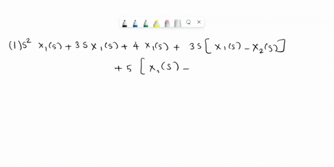 ASSIGNMENT Determine the transfer function, (X1(s))/(F(s)) and (X2(s ...