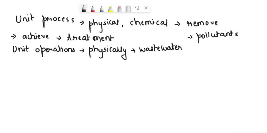 differentiate between waste water treatment unit process and unit ...