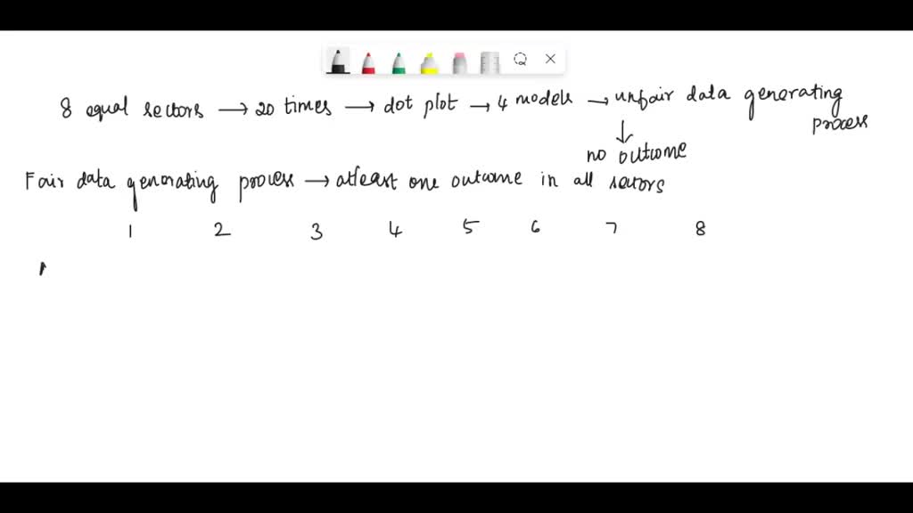 SOLVED: A spinner with eight equal sectors is spun 20 times. The ...