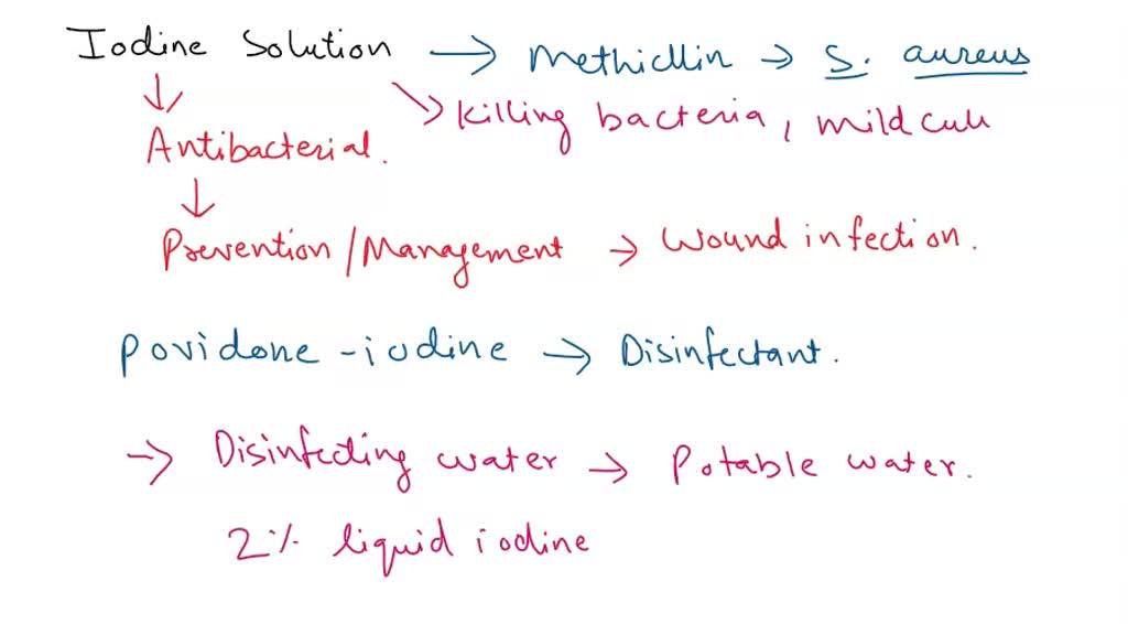 SOLVED: The label on a bottle of an iodine solution describes it as an ...