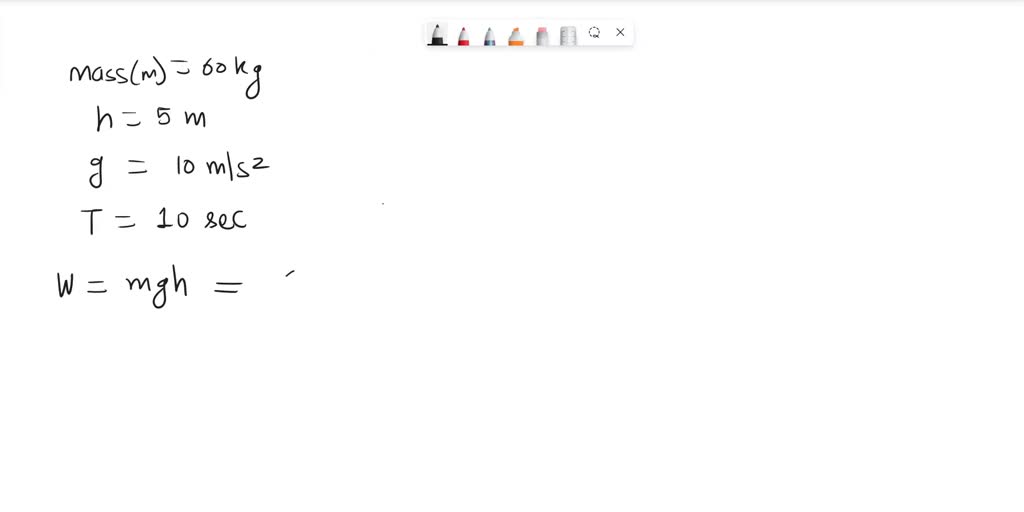 SOLVED: Calculate the power required of a 60-kg person who climbs a ...