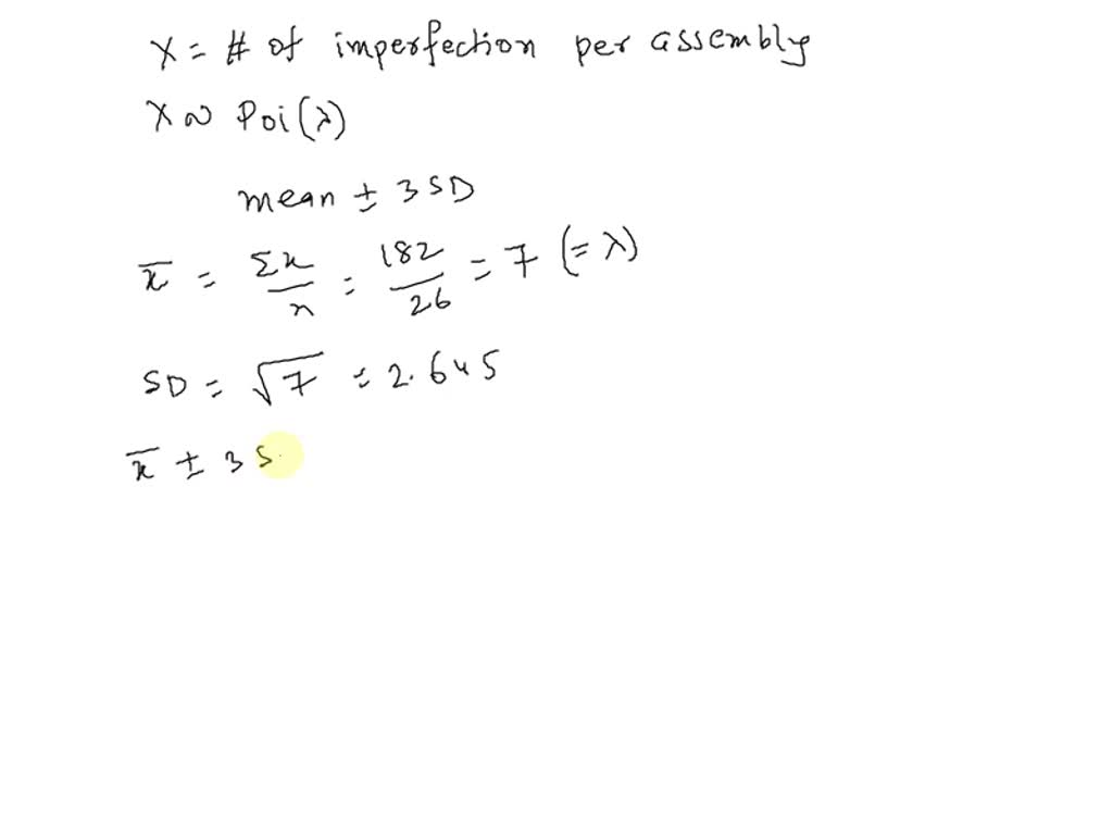 The Number Of Workmanship Nonconformities Observed In The Final