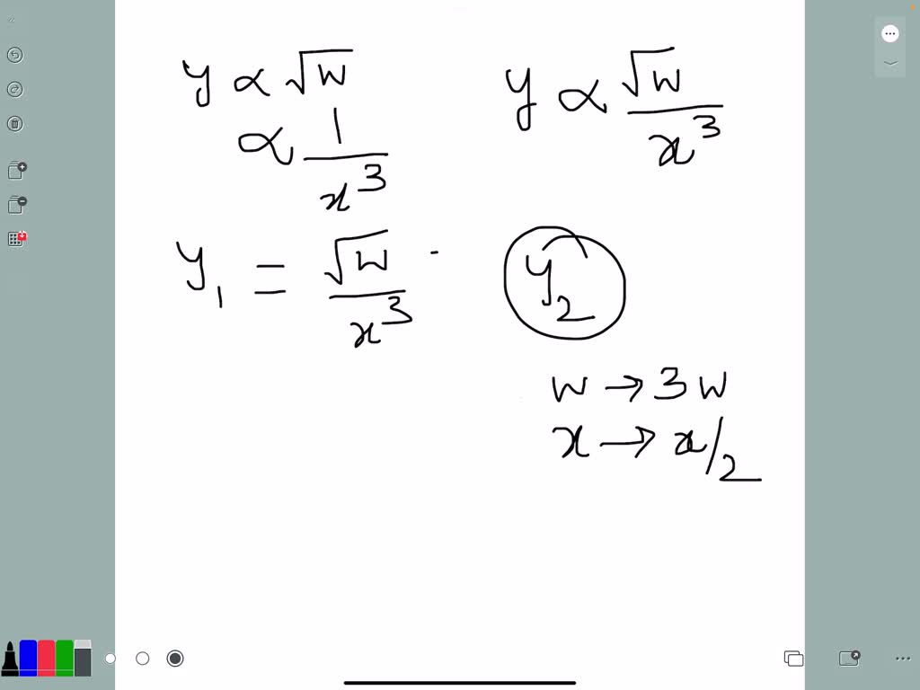 SOLVED: y is directly proportional to the square of x and inversely proportional to the cube of ...