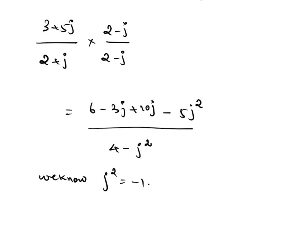 SOLVED: Obtain the real and imaginary parts of 2+j1. Also, obtain the magnitude and angle of ...