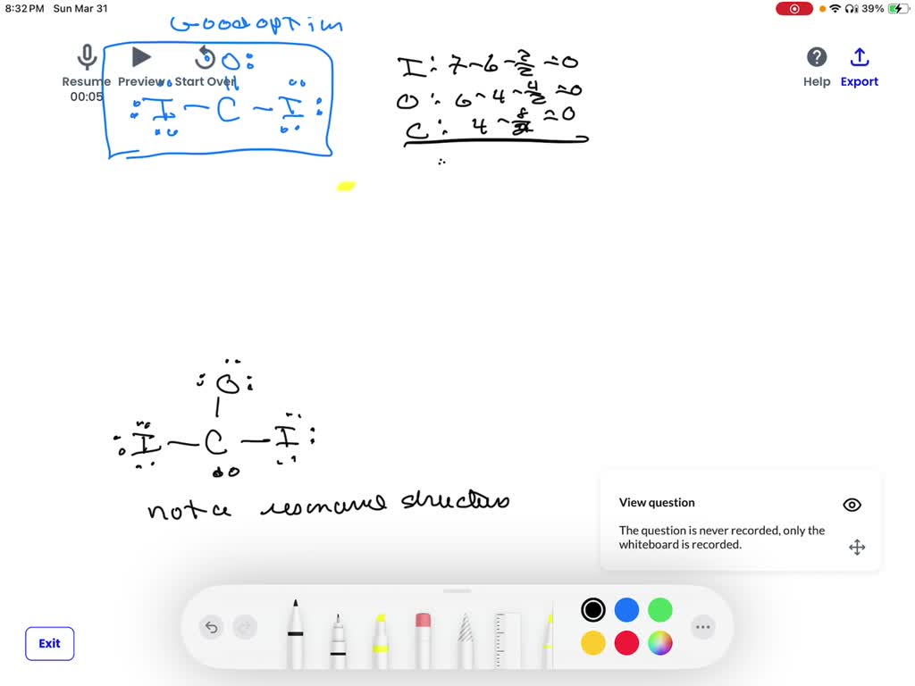 SOLVED: Choose all of the following which are correct resonance structures for COl2.