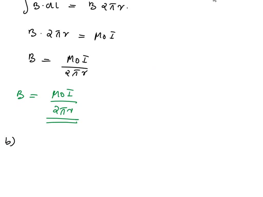 SOLVED: A long straight cylindrical wire conductor of radius R carries ...