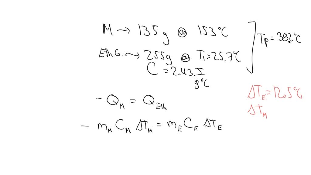 SOLVED: A 135.0-g sample of a metal at 153.0 C is added to 255.0 g of ...