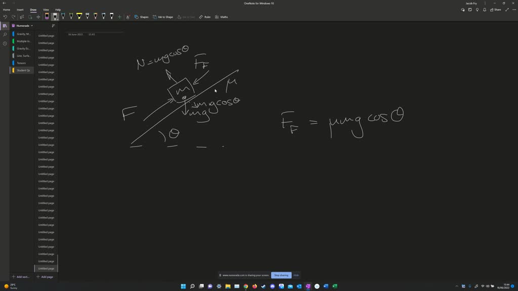 SOLVED: Derive an expression for the ramp angle (θ) at which the block ...