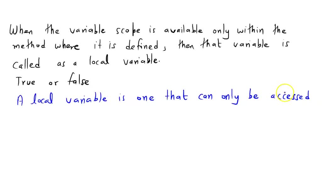 Solved A Name Defined In An Outer Scope Is Not Available In All Blocks Nested Inside That Scope
