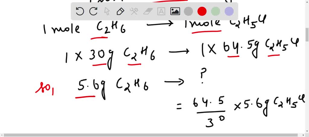 SOLVED: Ethyl chloride is prepared by the reaction of chlorine with ...