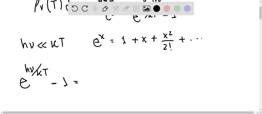 SOLVED: Show that the Planck blackbody spectrum reduces to the Rayleigh ...