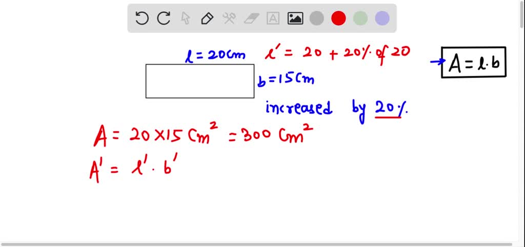 SOLVED: Q. The sides of a rectangle are 20 cm and 15 cm. If each side ...