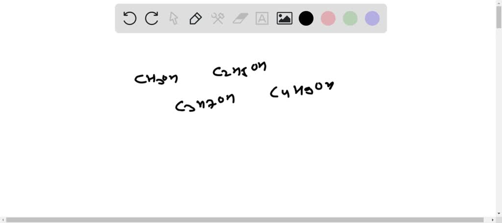 which of the following linear chain alcohols is likely to have the ...