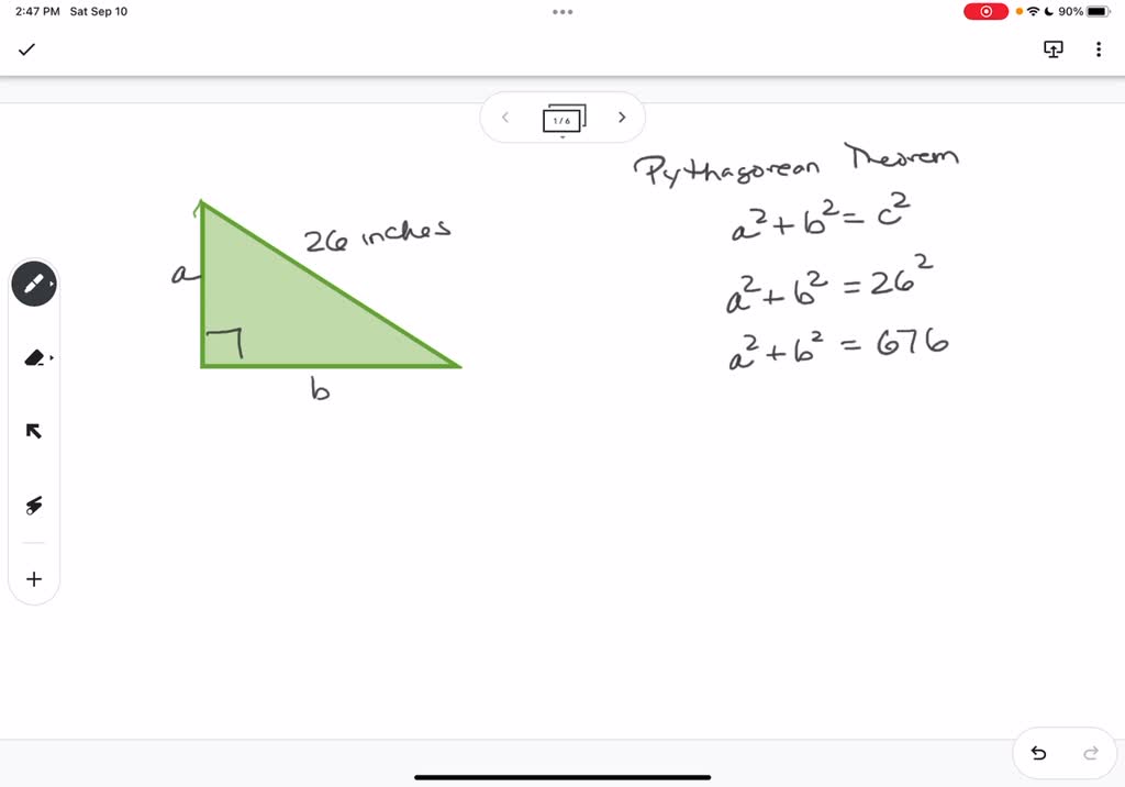 SOLVED: Construct a right triangle having only whole number side ...