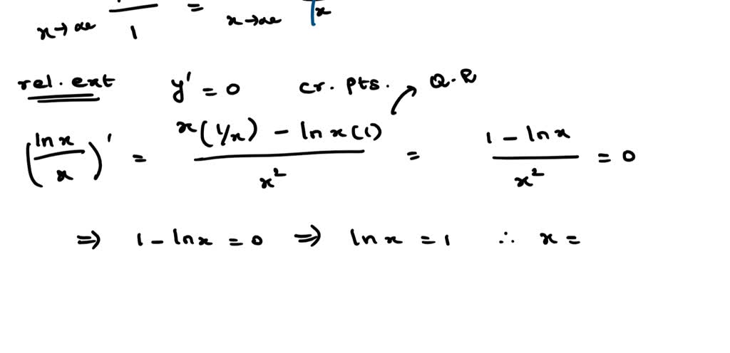 SOLVED: Find any asymptotes and relative extrema that may exist. (If an ...