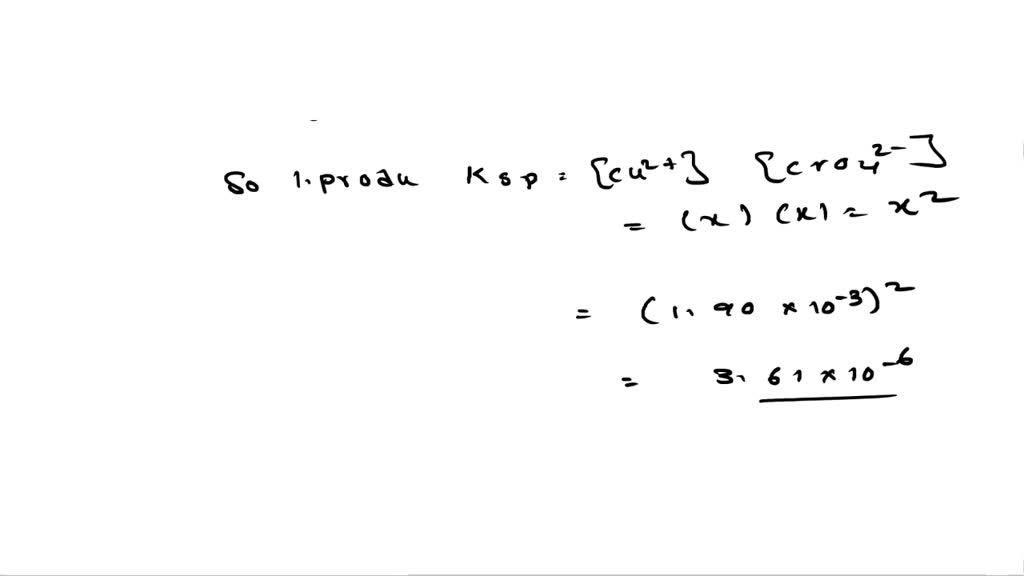 SOLVED: 15. The solubility of copper(II) chromate, CuCrO4, is 0.341 g/L ...