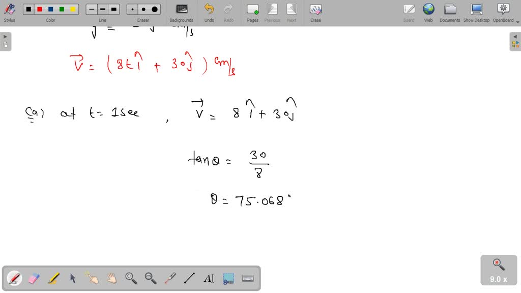 SOLVED: Rocket-powered hockey puck moves on a horizontal frictionless ...