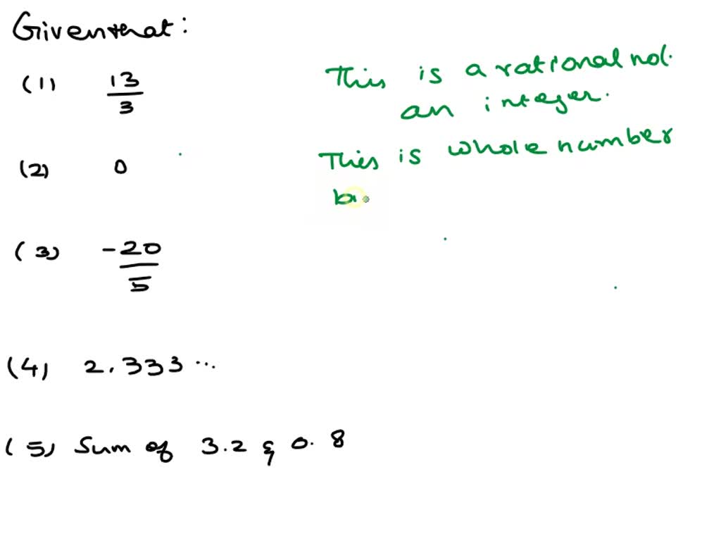 SOLVED: Match each number on the left with the correct description of the number on the right ...