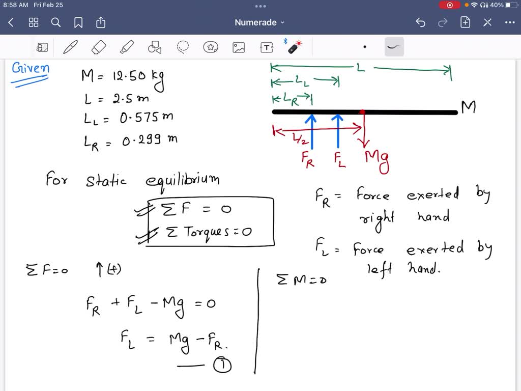 SOLVED: You pick up a board of length 2.50 m and mass 12.50 kg. To do ...