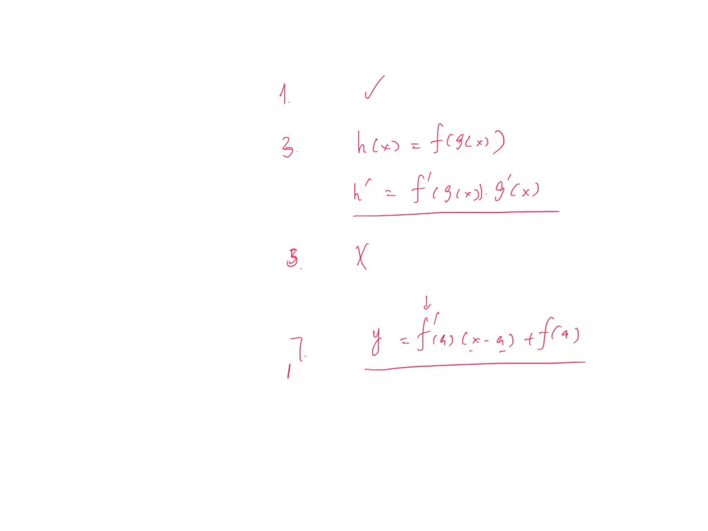 SOLVED: AP CALCULUS AB UNIT 3 REVIEW Name Important Topics: Rules of ...