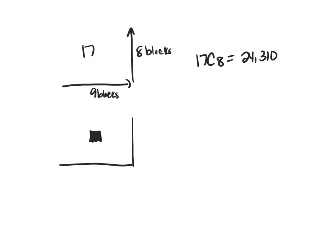SOLVED: A secretary works in a building located nine blocks east and ...