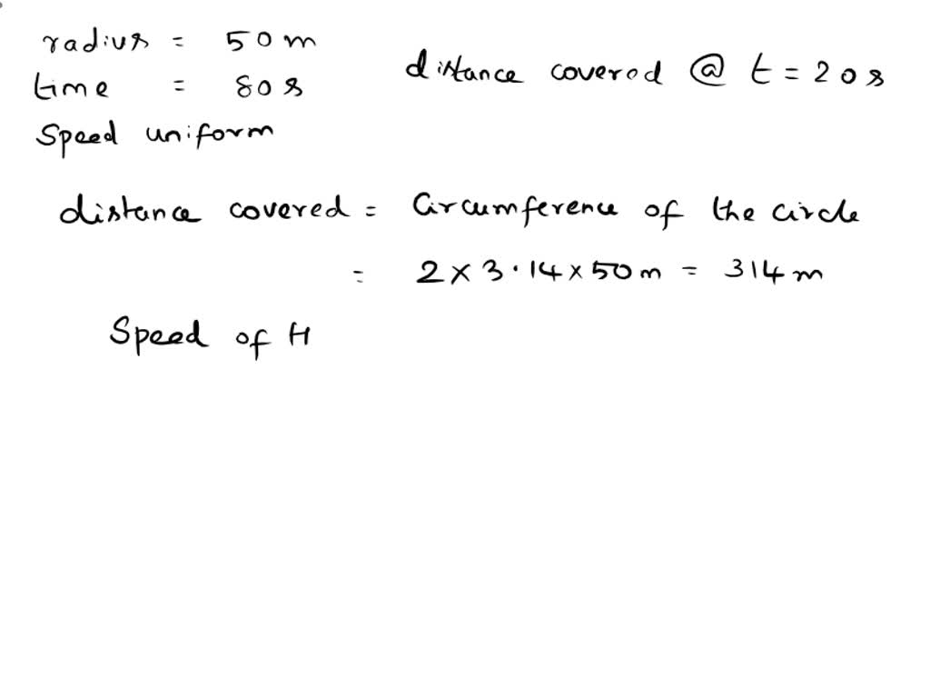 SOLVED: An athlete running at a uniform speed completes one round of a ...